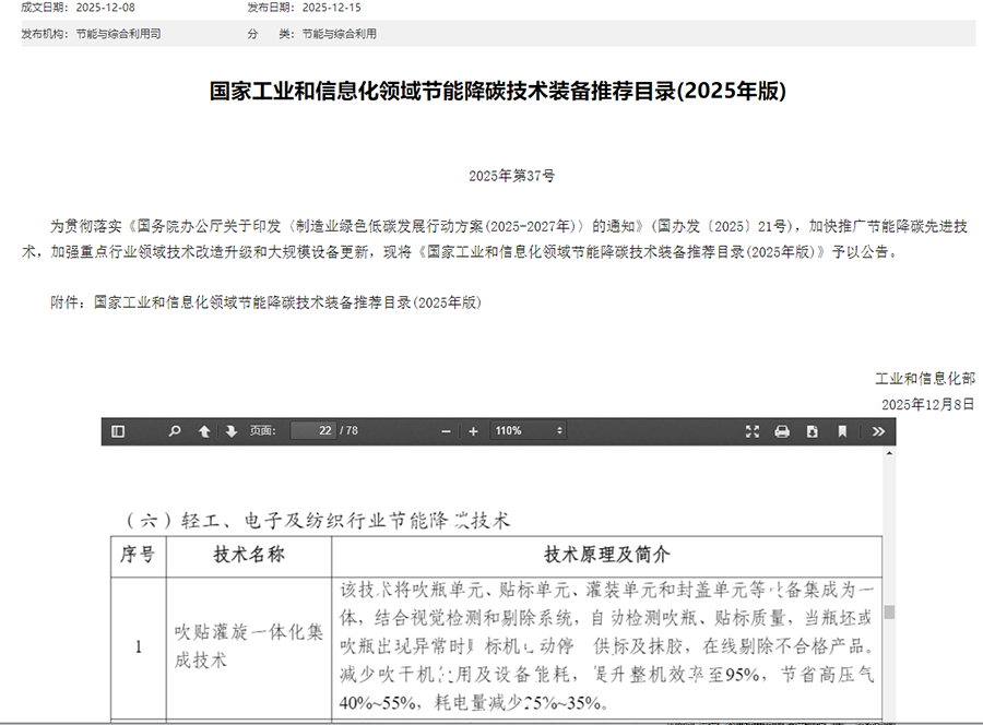 Good News | Tech-Long's "Integrated Blow-Labeling-Filling-Capping Combi ...